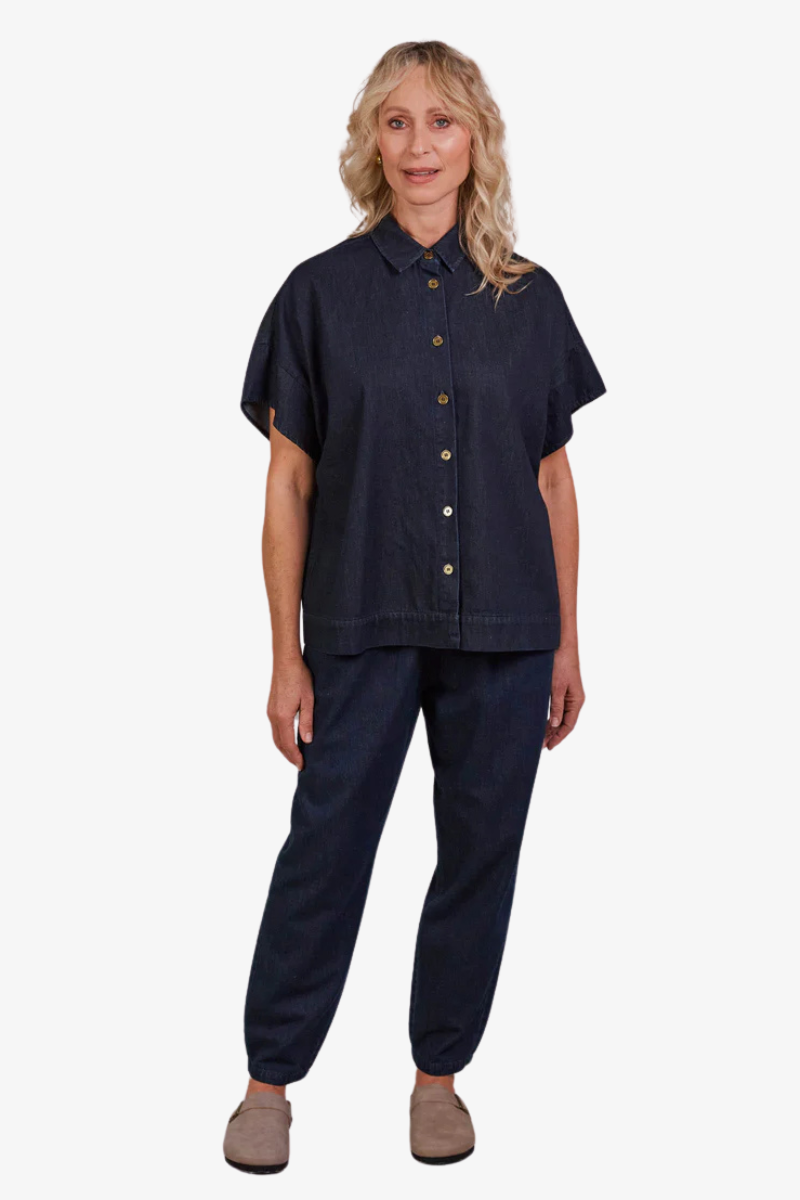 Shop Eb & Ive - Pepi Denim Shirt - Oxford | milk + ginger – Milk + Ginger