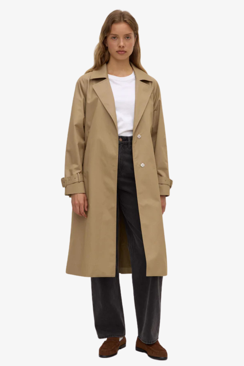 Shop Assembly Label - Kallina Trench Coat - Cement | milk + ginger ...