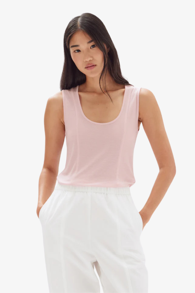 Shop Assembly Label - Penelope Jersey Tank - Pomello | milk + ginger ...