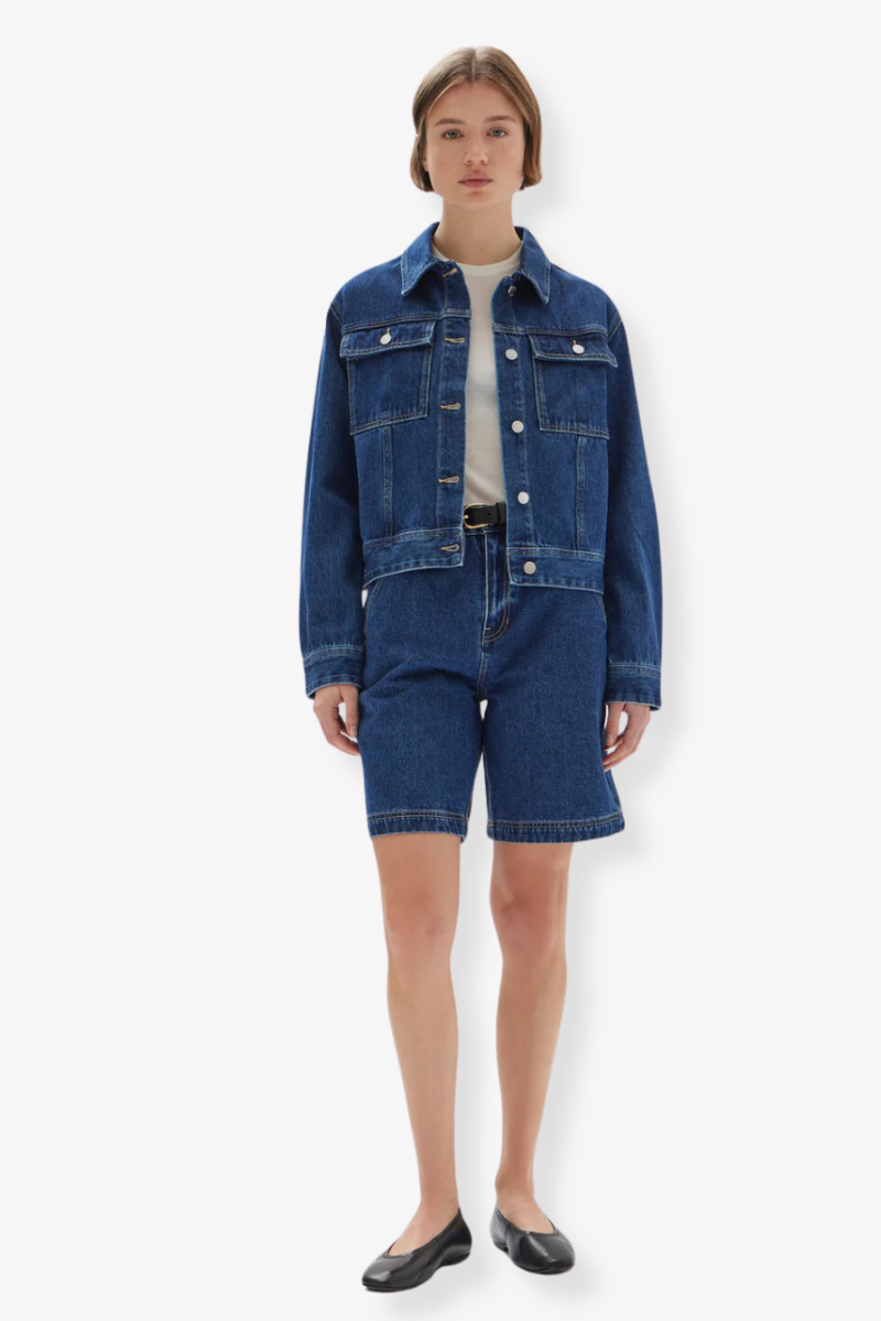 Shop Assembly Label - Winnie Denim Jacket - Heritage Blue | milk ...