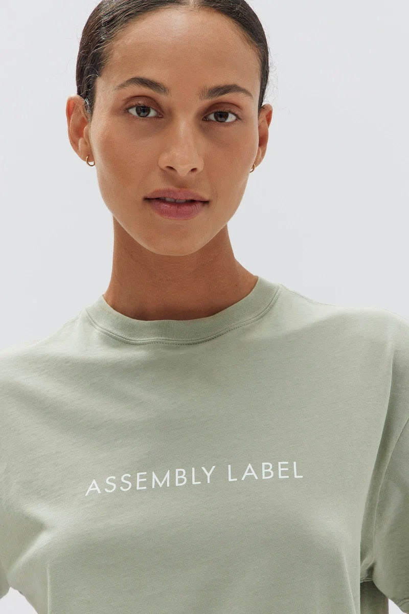 Shop Assembly Label - Everyday Organic Logo Tee - Nettle | milk ...