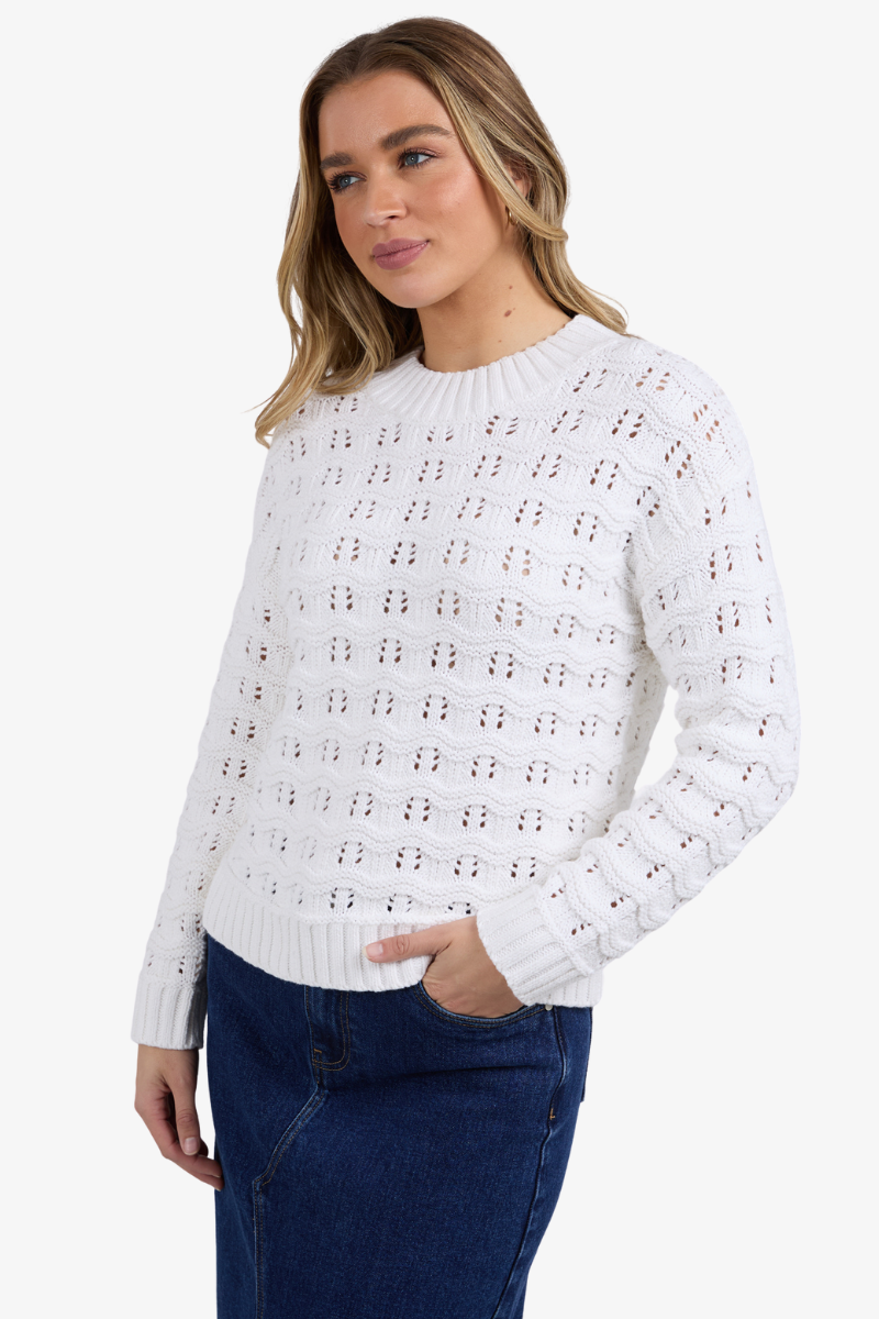 Shop Foxwood - Carter Knit - Vintage White | milk + ginger – Milk + Ginger