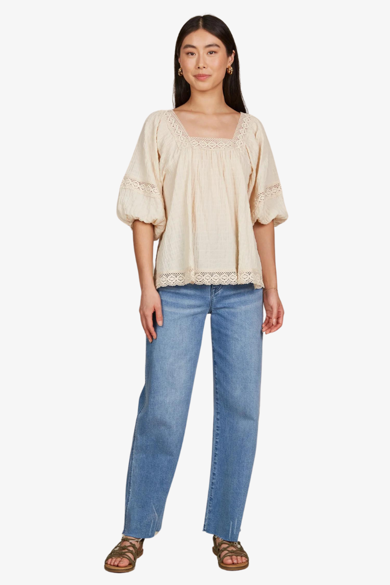 Shop Isle of Mine - Fleur Top - Canvas | milk + ginger – Milk + Ginger