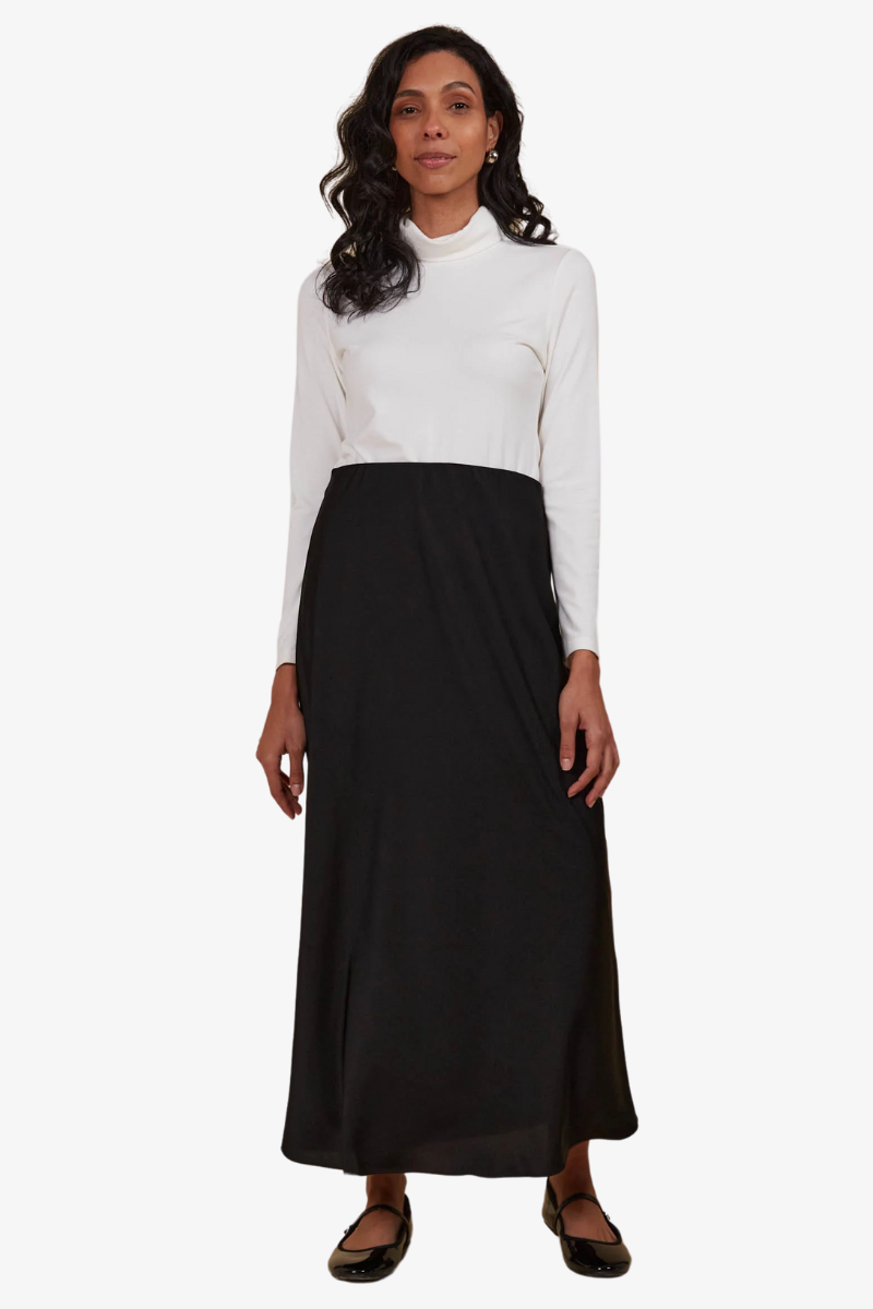 Shop Isle of Mine - Maia Midi Skirt - Onyx | milk + ginger – Milk + Ginger