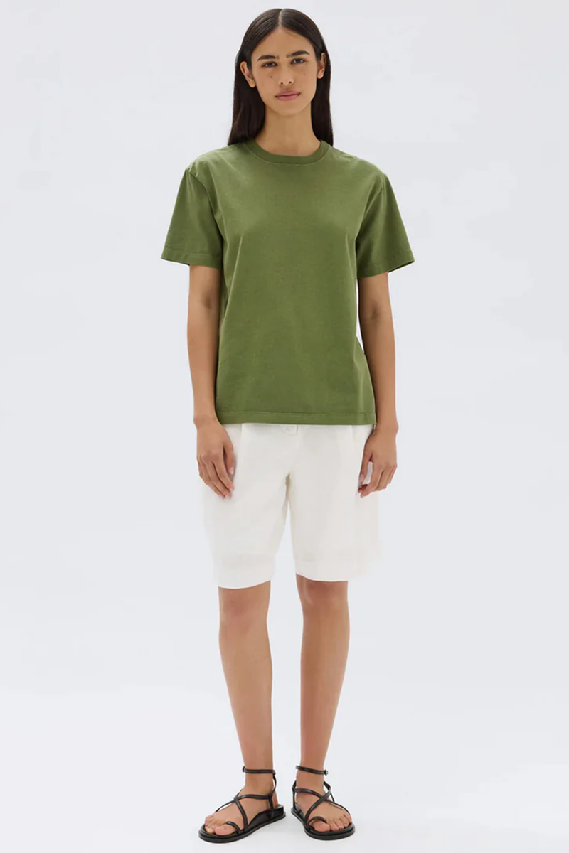 Shop Assembly Label - Organic Base Tee - Pandan | milk + ginger – Milk ...