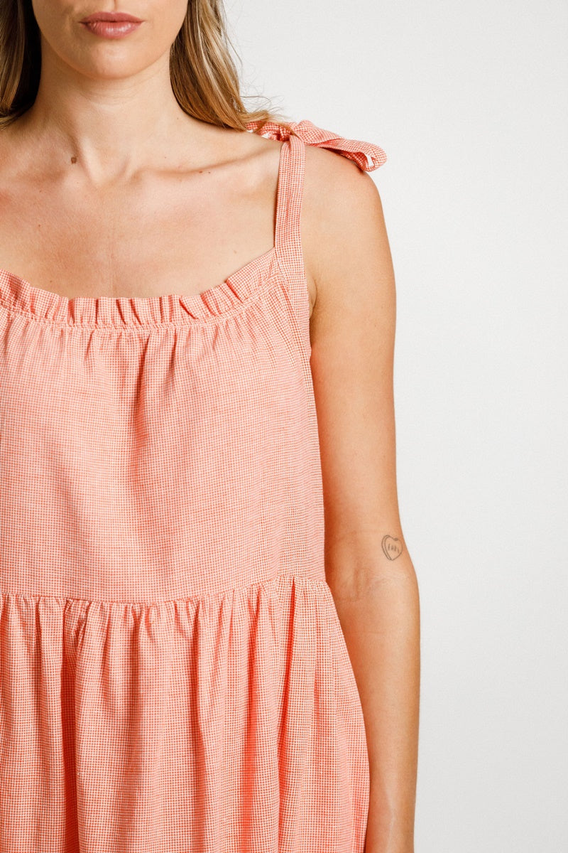 Shop Thing Thing - Tie Up Ziggy Dress - Fanta | milk + ginger – Milk ...