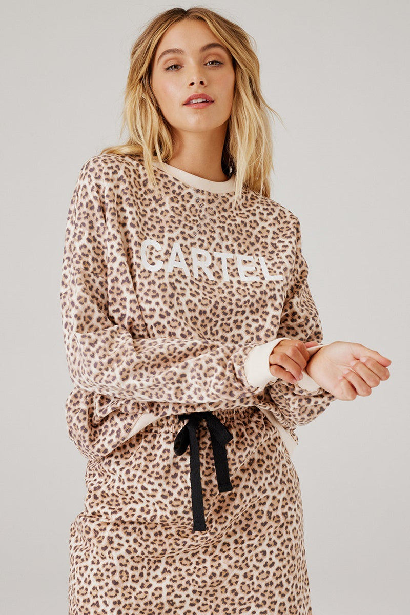 Shop Cartel & Willow - Izzy Sweater - Mocha leopard | milk + ginger ...