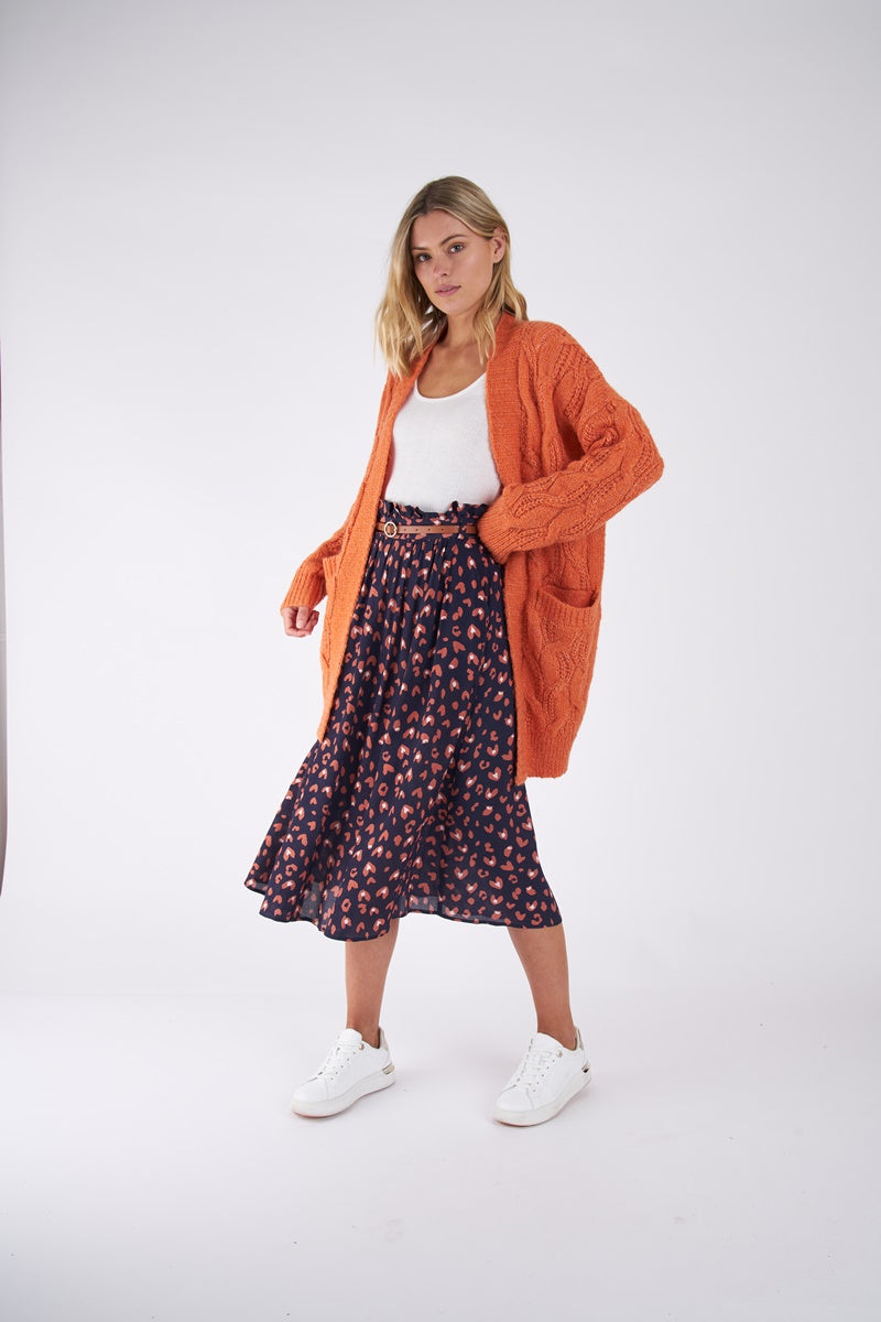 Shop Sass - Grace Cardigan - Papaya | milk + ginger – Milk + Ginger