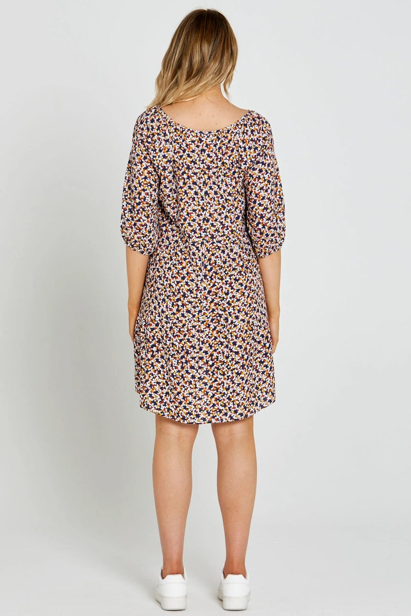 Shop Sass - Isobelle Tiered Mini Dress - Navy Floral Ditsy | milk ...