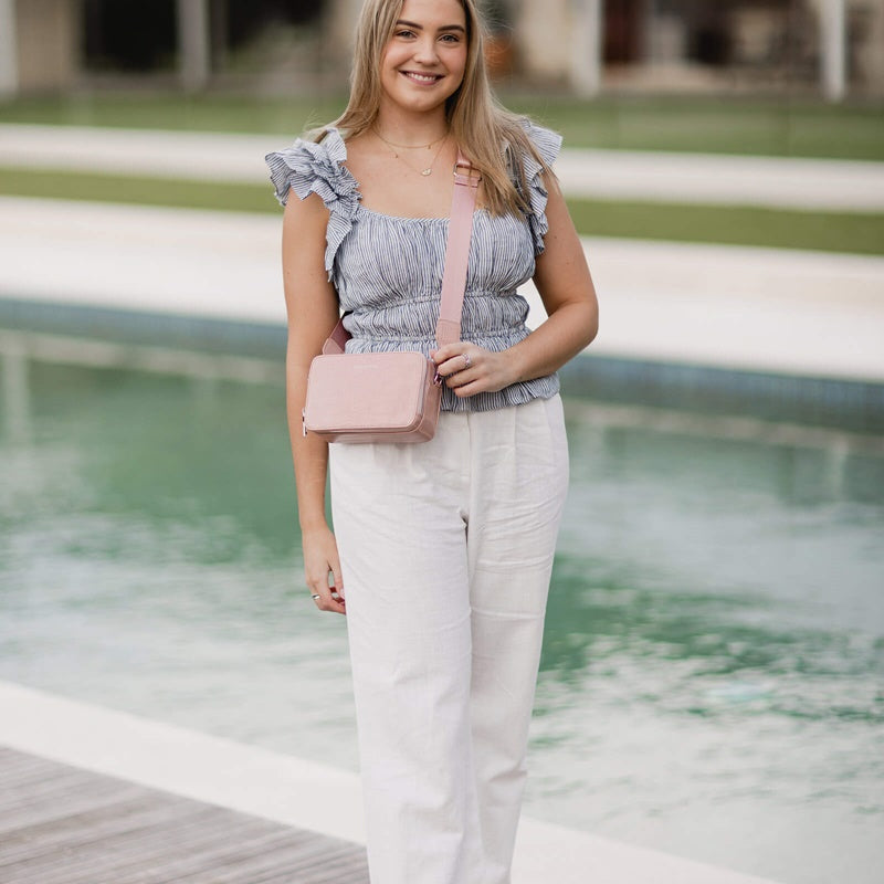 Buy Louenhide - Celeste Crossbody Bag - Pale Pink online at milk ...
