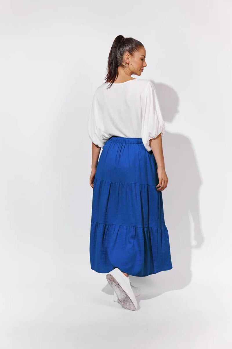 Shop Isle Of Mine - Java Tiered Skirt - Cobalt | milk + ginger – Milk ...