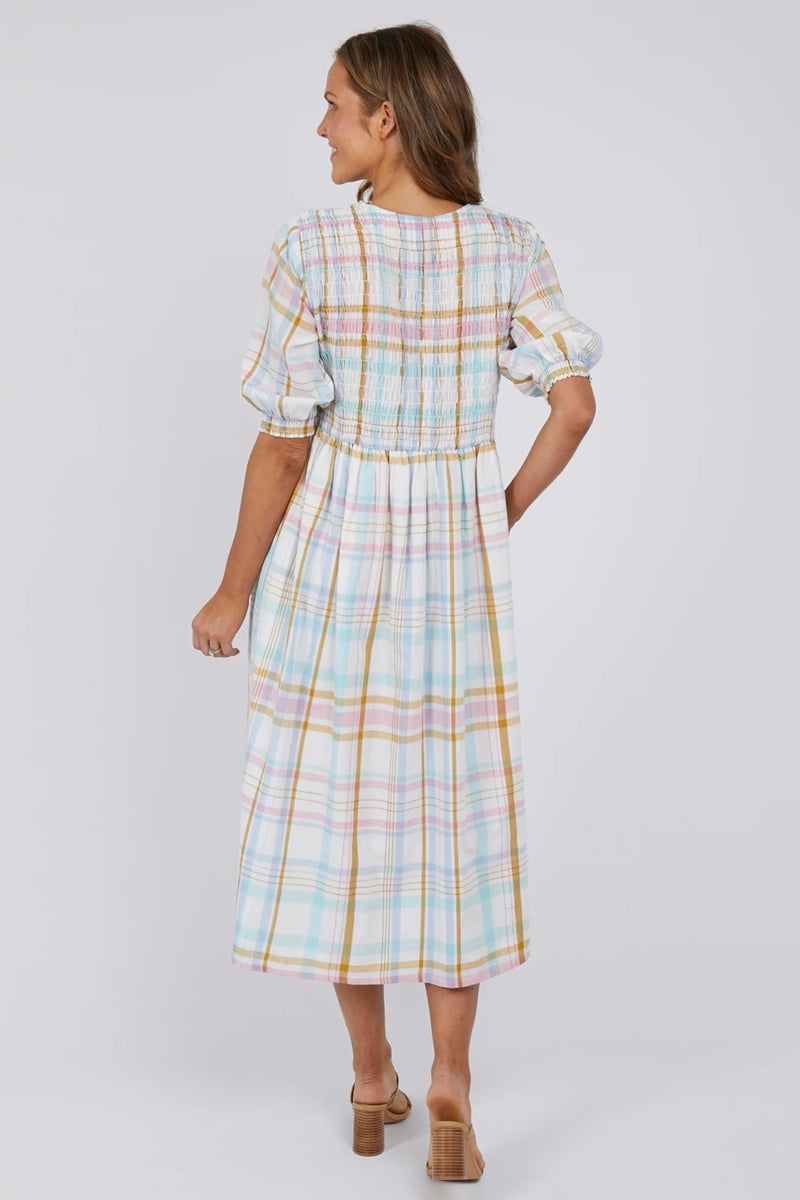 Shop Elm - Greta Check Dress - Check | milk + ginger – Milk + Ginger