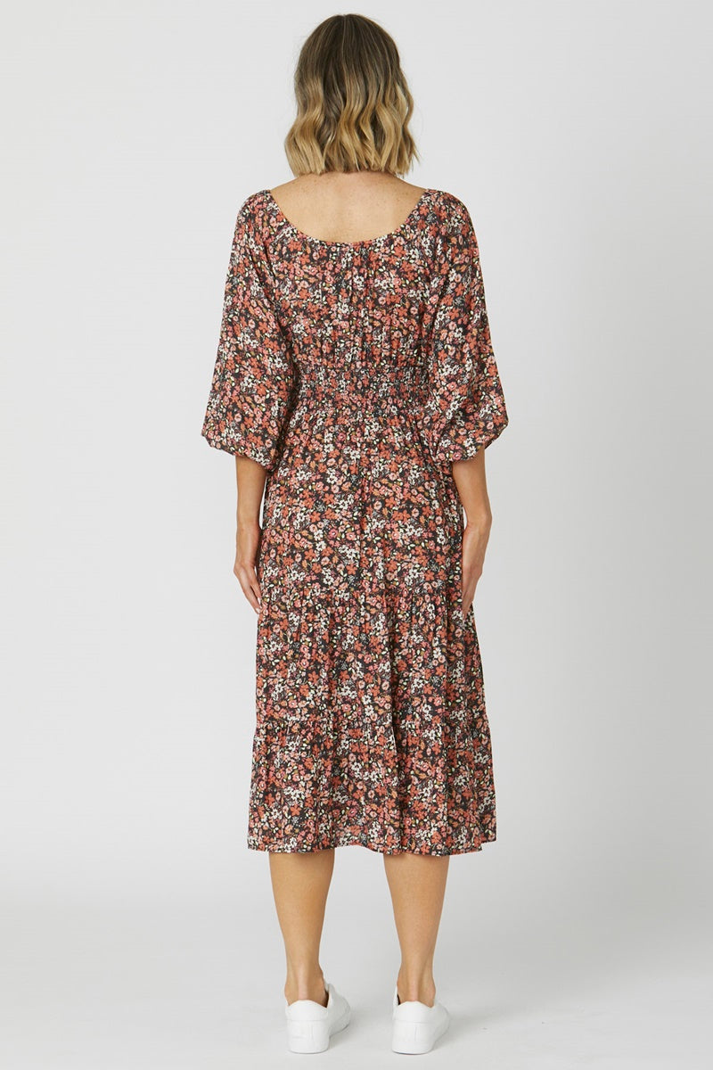 Shop Sass - Meredith Dress - Choc Ditsy | milk + ginger – Milk + Ginger