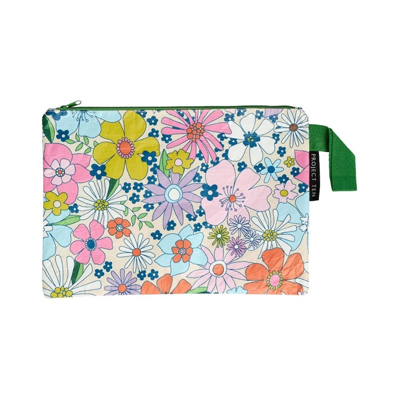 Project Ten - Zip Pouch - Wild Flowers – Milk + Ginger