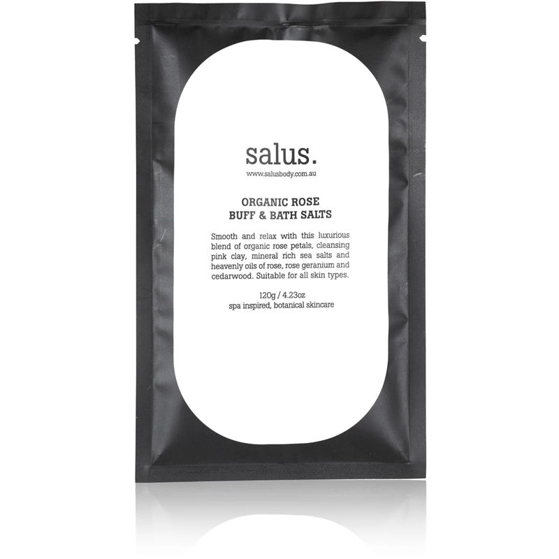 Shop Salus Body - Organic Rose Buff & Bath Salts Sachet | milk + ginger ...