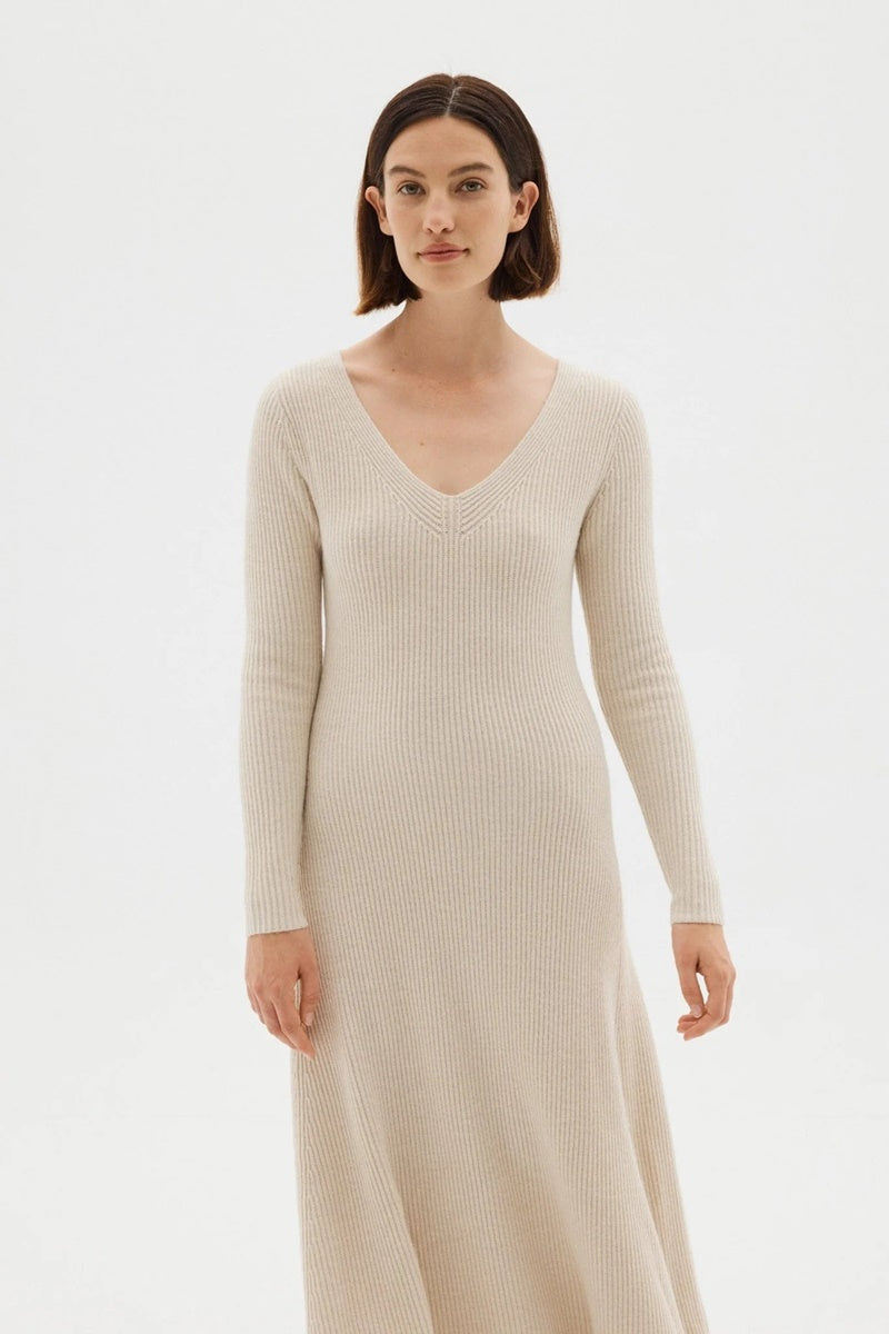 Shop Assembly Label - Gloria Knit Dress - Oat Marle | milk + ginger ...