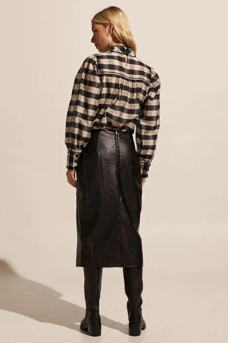 Shop Zoe Kratzmann - Horizon Top - Black Ecru Check | milk + ginger ...