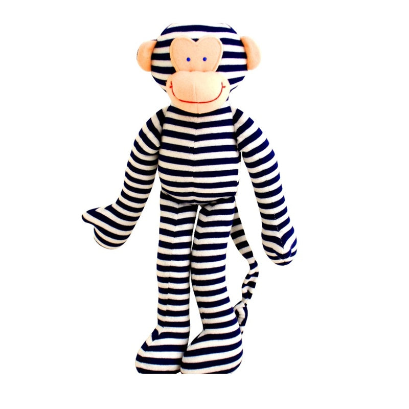 Shop Alimrose - Monkey Rattle - Navy Stripe | milk + ginger – Milk + Ginger