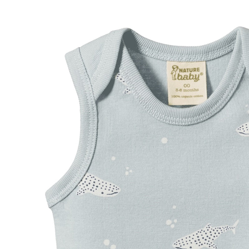 Shop Nature Baby - Singlet Suit - Spotted Whale Shark | milk + ginger ...
